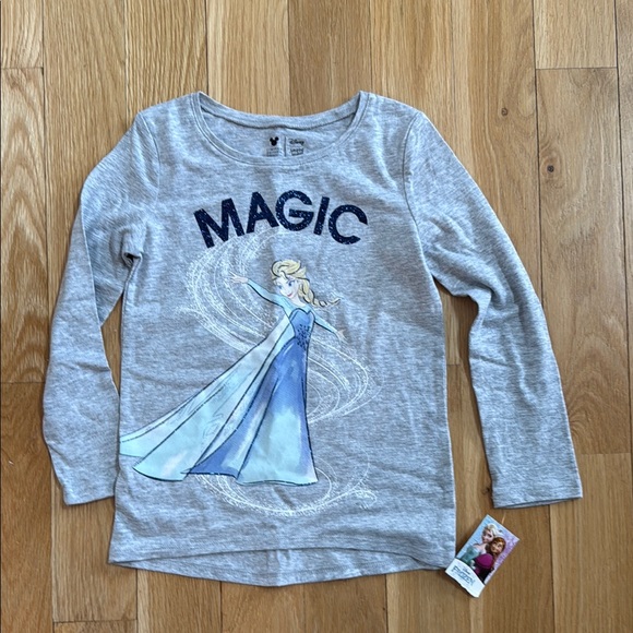 Disney | Shirts & Tops | Disney Frozen Magic Gray Kids Shirt | Poshmark